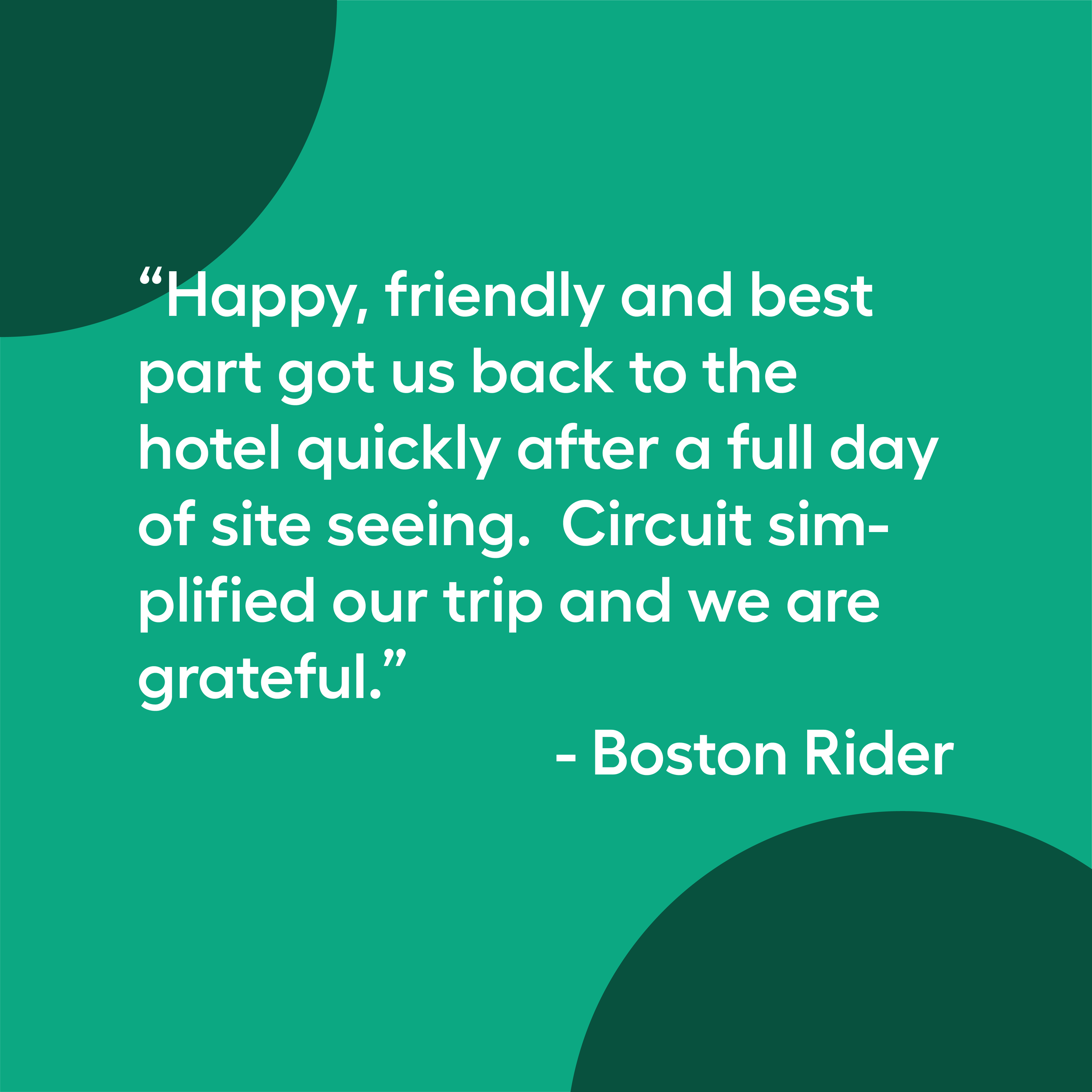 Ride with Us! — Circuit